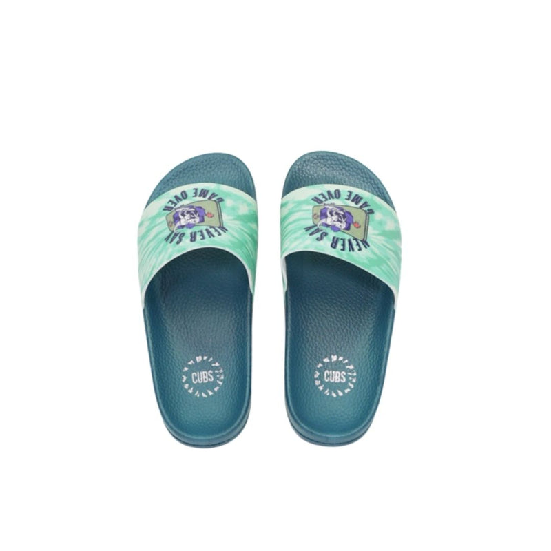 Cubs Dino Never Game Over Blue Flip Flops
